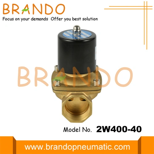 2W400-40 1-1/2'' Brass Electric Solenoid Valve DC24V AC220V China Manufacturers Suppliers ...